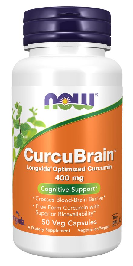 Now CURCUBRAIN LONGVIDA 400 MG 50 VCAPS – Williams Natural Foods