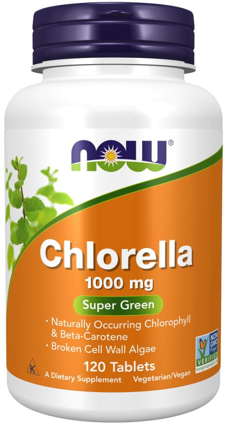 Now CHLORELLA 1000mg 120 TABS – Williams Natural Foods