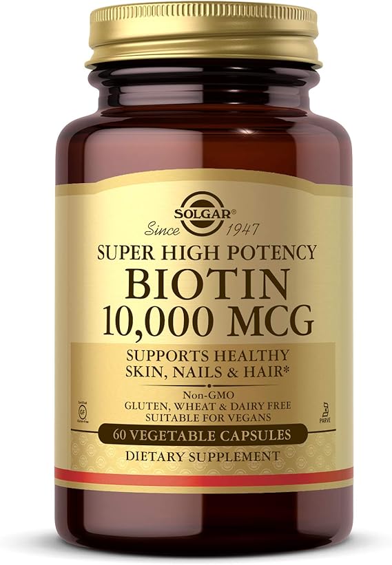 Solgar Biotin 10,000 mcg Vegetable Capsules 60V cap – Williams Natural ...