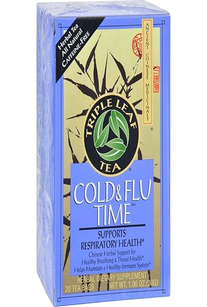 TRIPLE LEAF TEA Cold & Flu Time Tea 20 BAG – Williams Natural Foods
