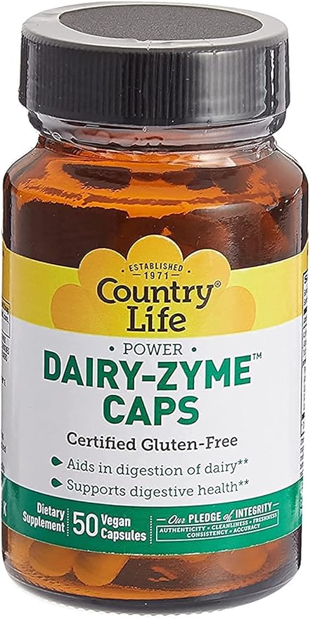 Country Life DAIRY ZYME 50 Vegicaps – Williams Natural Foods