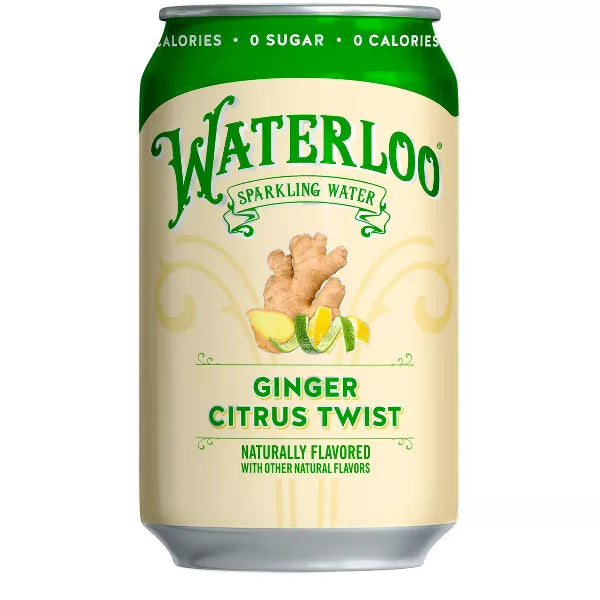 WATERLOO Sparkling Water Ginger Citrus 3/8/12 OZ – Williams Natural Foods