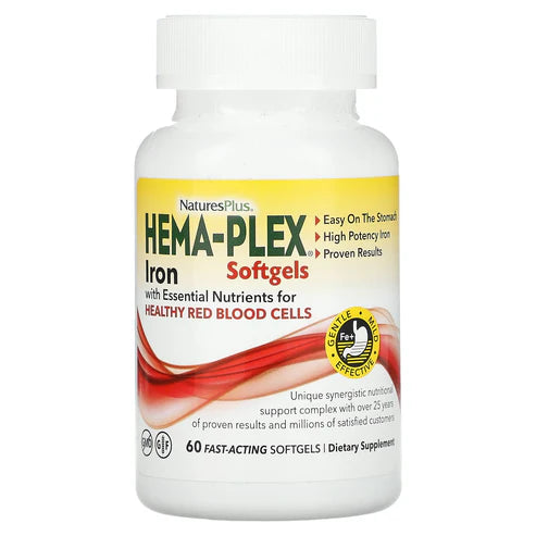 HEMA-PLEX Iron 85 mg Softgels – Williams Natural Foods